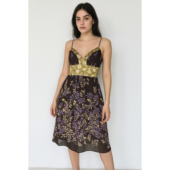 OC by Oleg Cassini | Dresses | Oc By Oc Silk Babydoll Dress Womens Size ...